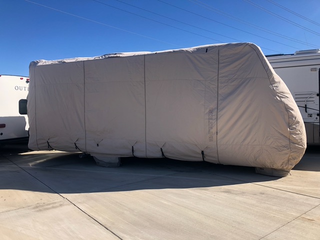 Class C RV Cover Fits 25' Long Class C RV | Goldline RV Covers