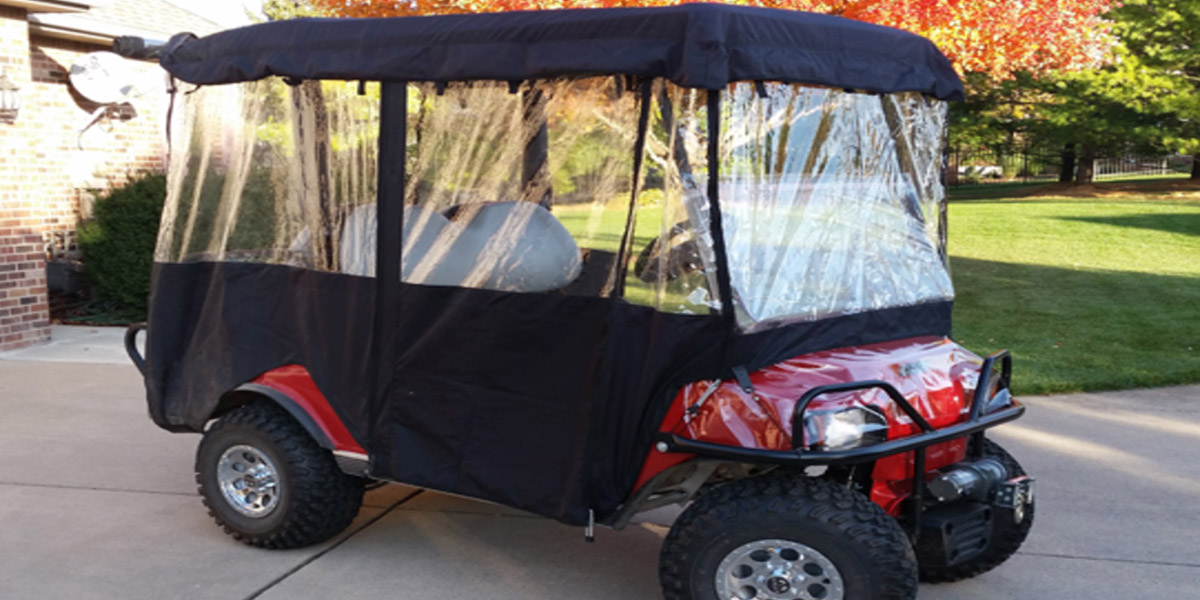 2 Passenger Golf Cart Sun Shade | Outdoor Cover Wareouse