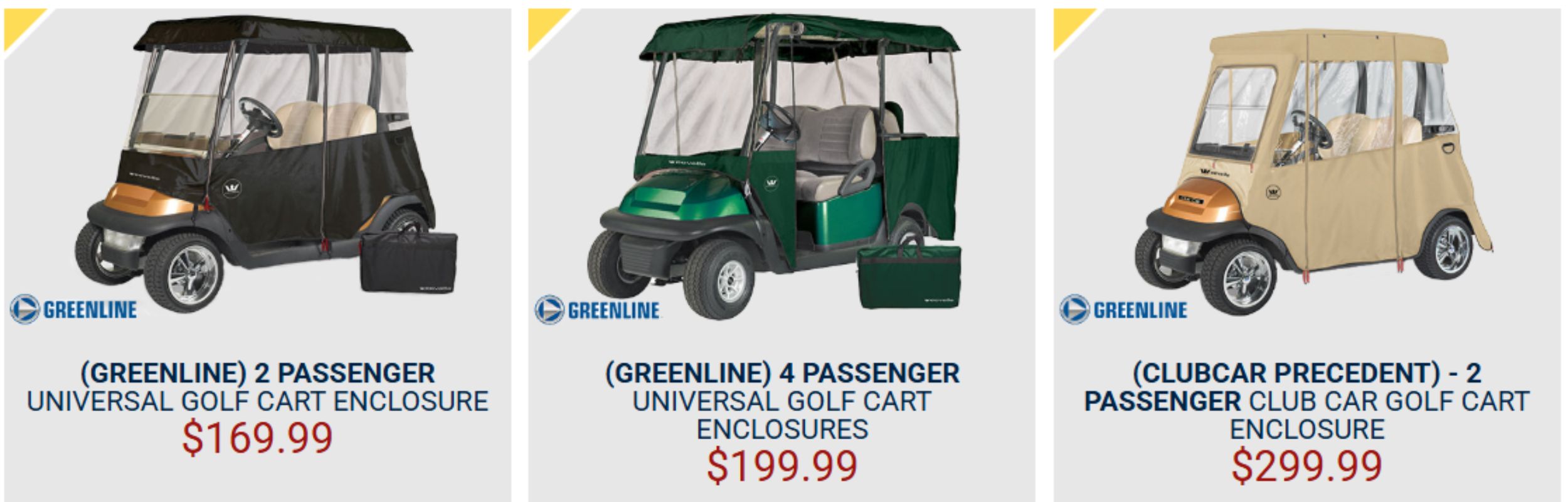 2 Passenger Golf Cart Sun Shade | Outdoor Cover Wareouse